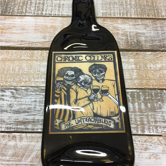 Accents | Chronic Cellars The Unteachables Melted Wine Bottle Handmade ...